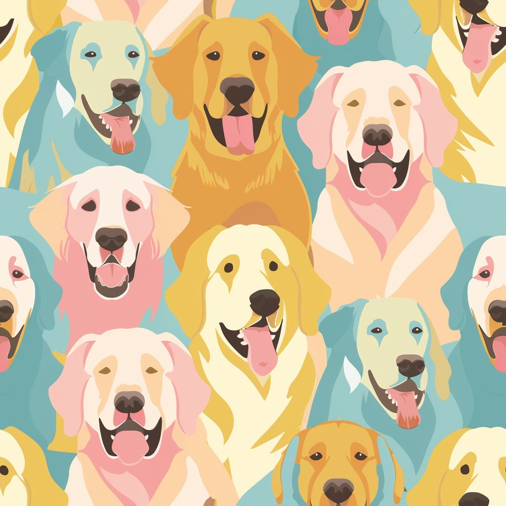 10 Cute Dogs Collection SEAMLESS PATTERNS Digital Design. Baby Clothing ...