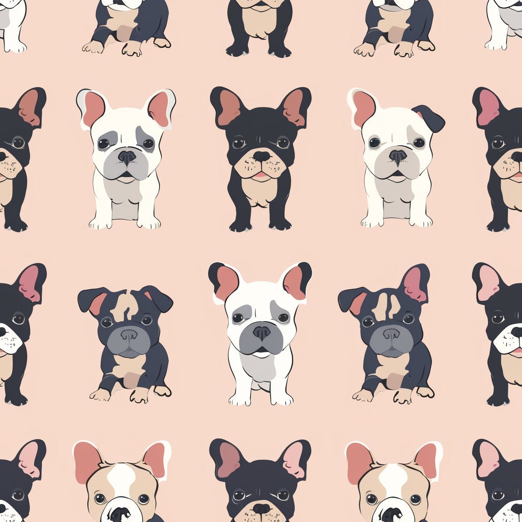 10 Cute Dogs Collection SEAMLESS PATTERNS Digital Design. Baby Clothing ...