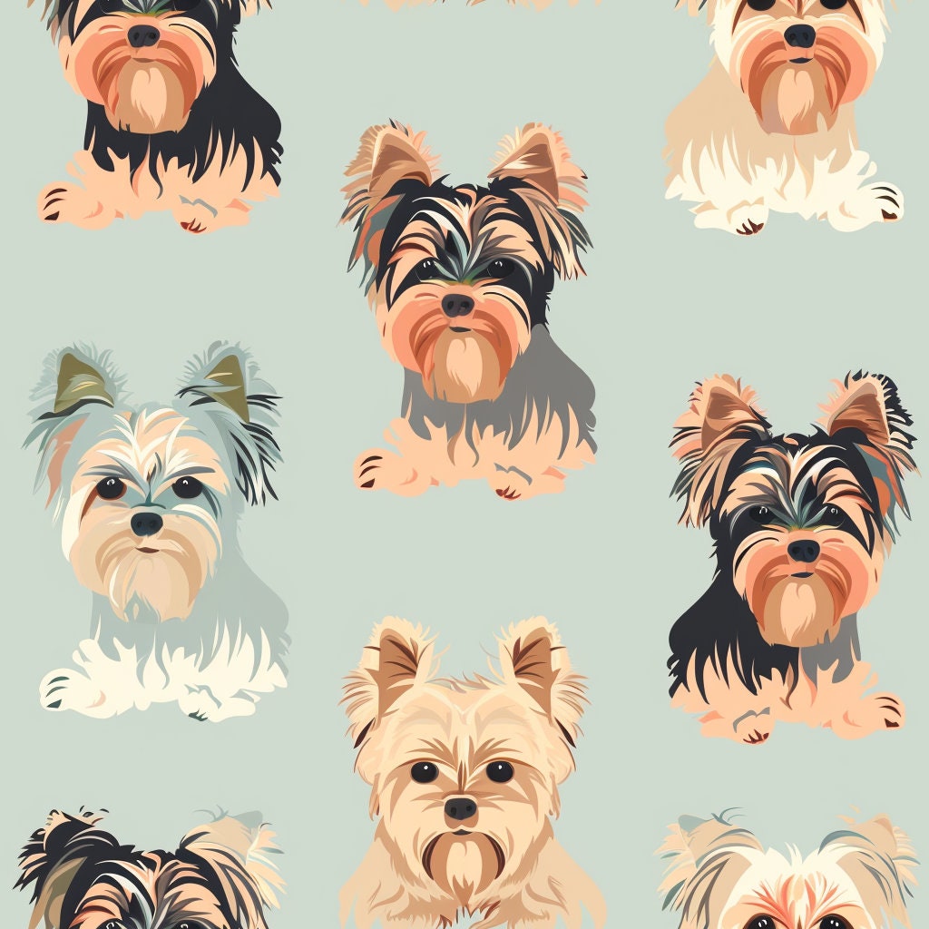 10 Cute Dogs Collection SEAMLESS PATTERNS Digital Design. Baby Clothing ...
