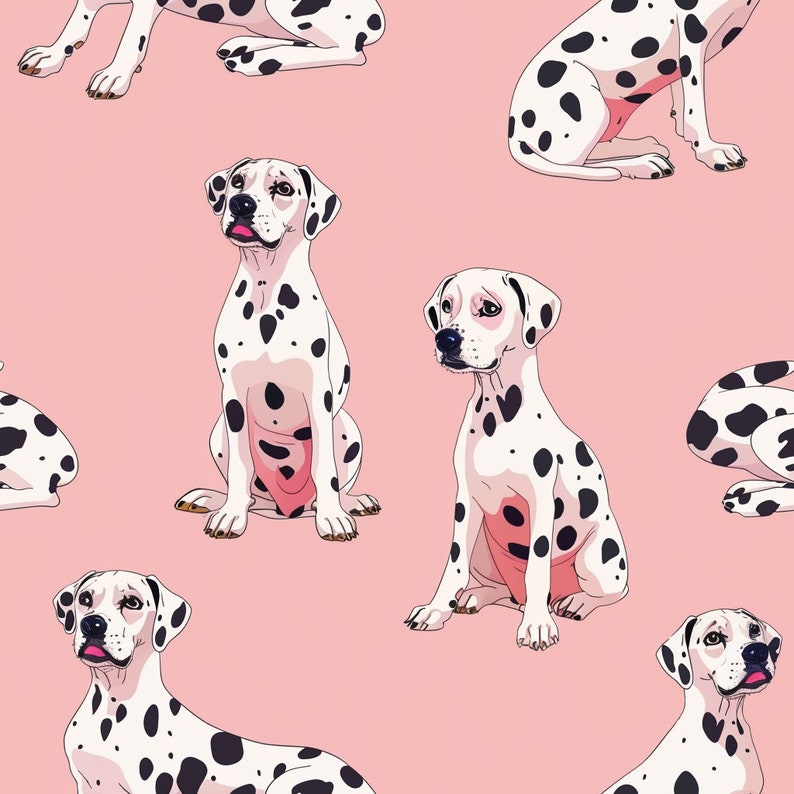 10 Puppies Collection Cute Dogs SEAMLESS PATTERNS Digital Design. Baby ...