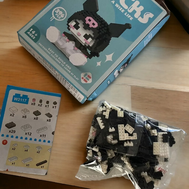 Sanrio Hello Kitty Blocks Set Kuromi and My Melody Cute Room Decor ...