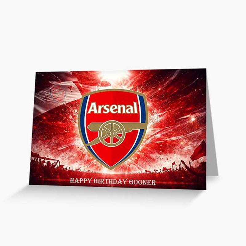 Arsenal Birthday Cards - Etsy UK