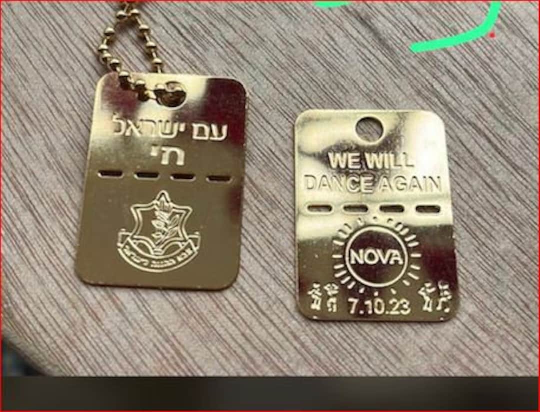 Original Bring Them Home Now NOVA Dog Tags Handmade in Israel Support ...