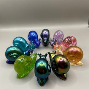 Small 2.75" Custom Order Resin Snail - Etsy