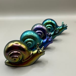 Small 2.75" Custom Order Resin Snail - Etsy