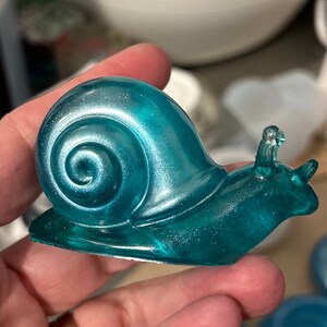 Small 2.75" Custom Order Resin Snail - Etsy