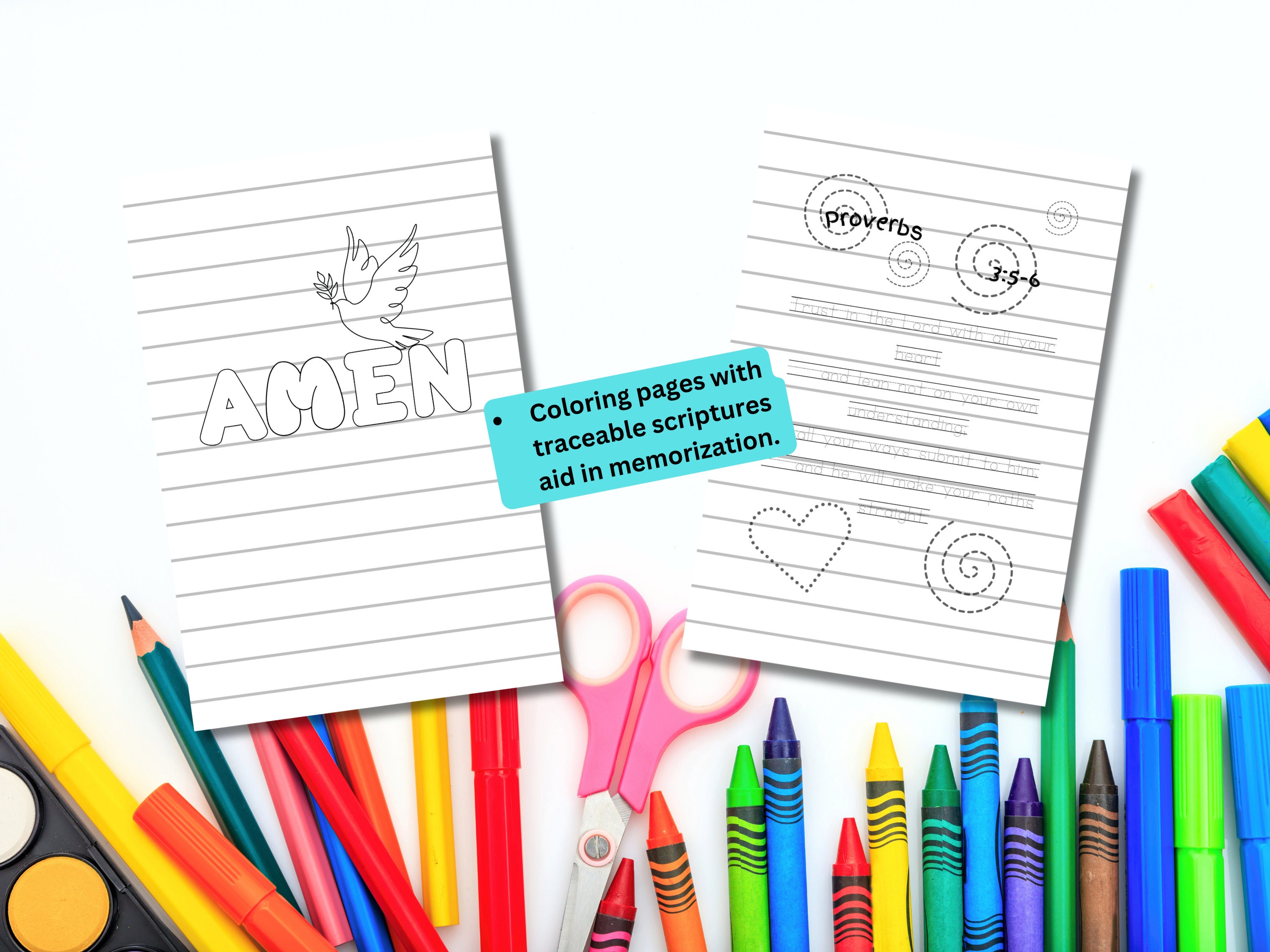 Kids Prayer Journal Printable PDF, Childrens Prayer Journal, Kids Bible ...