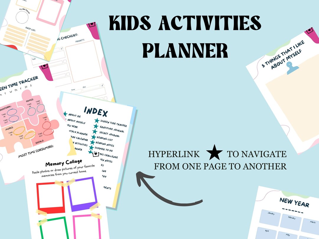 Kids Digital Planner, Daily Digital Planner, Digital Kids Routine ...