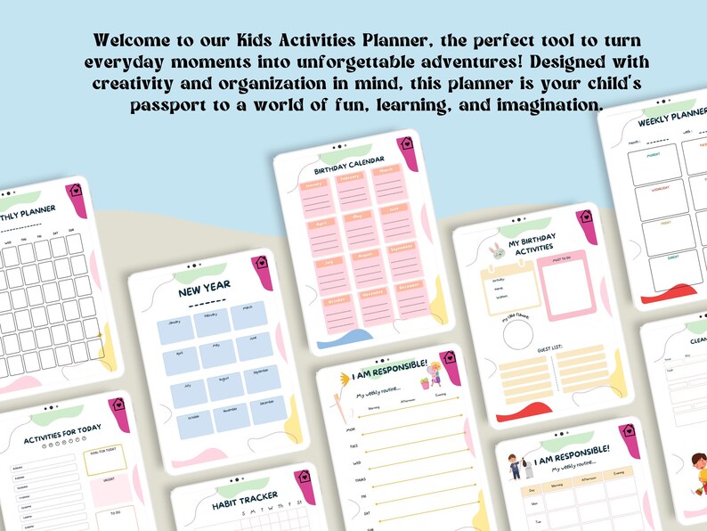 Kids Digital Planner, Daily Digital Planner, Digital Kids Routine ...