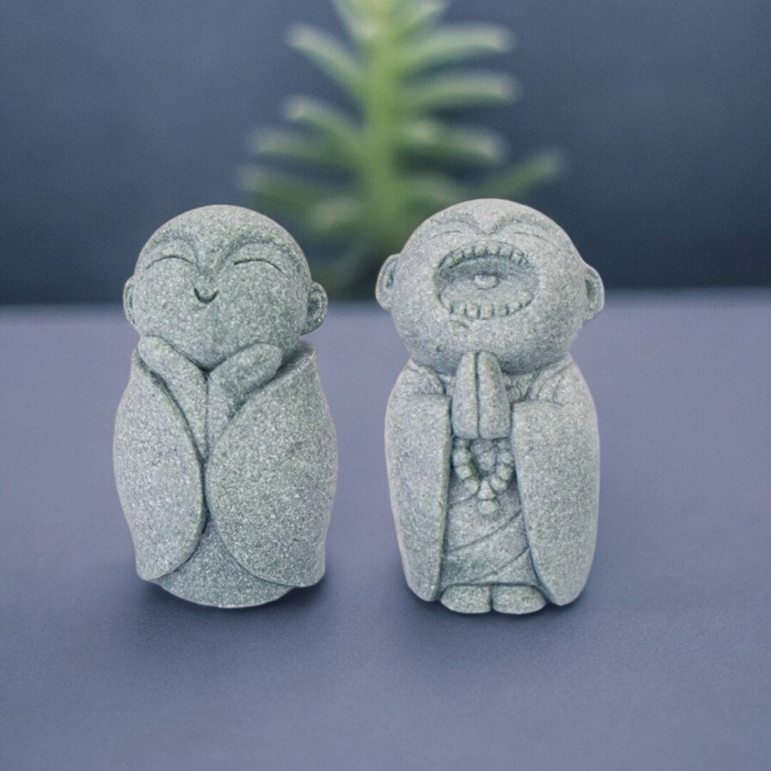 Cute Jizo Statue, Perfect Sandstone Little Jizo Statue, Cute Buddha ...