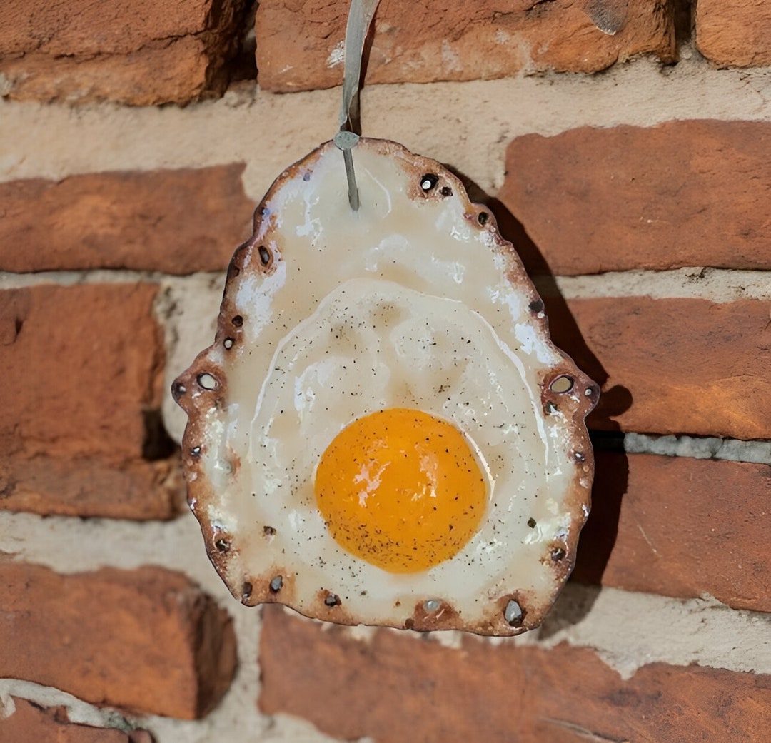 Funny Fried Egg Decoration, Handmade Egg Omellete, Magnetic Decoration ...