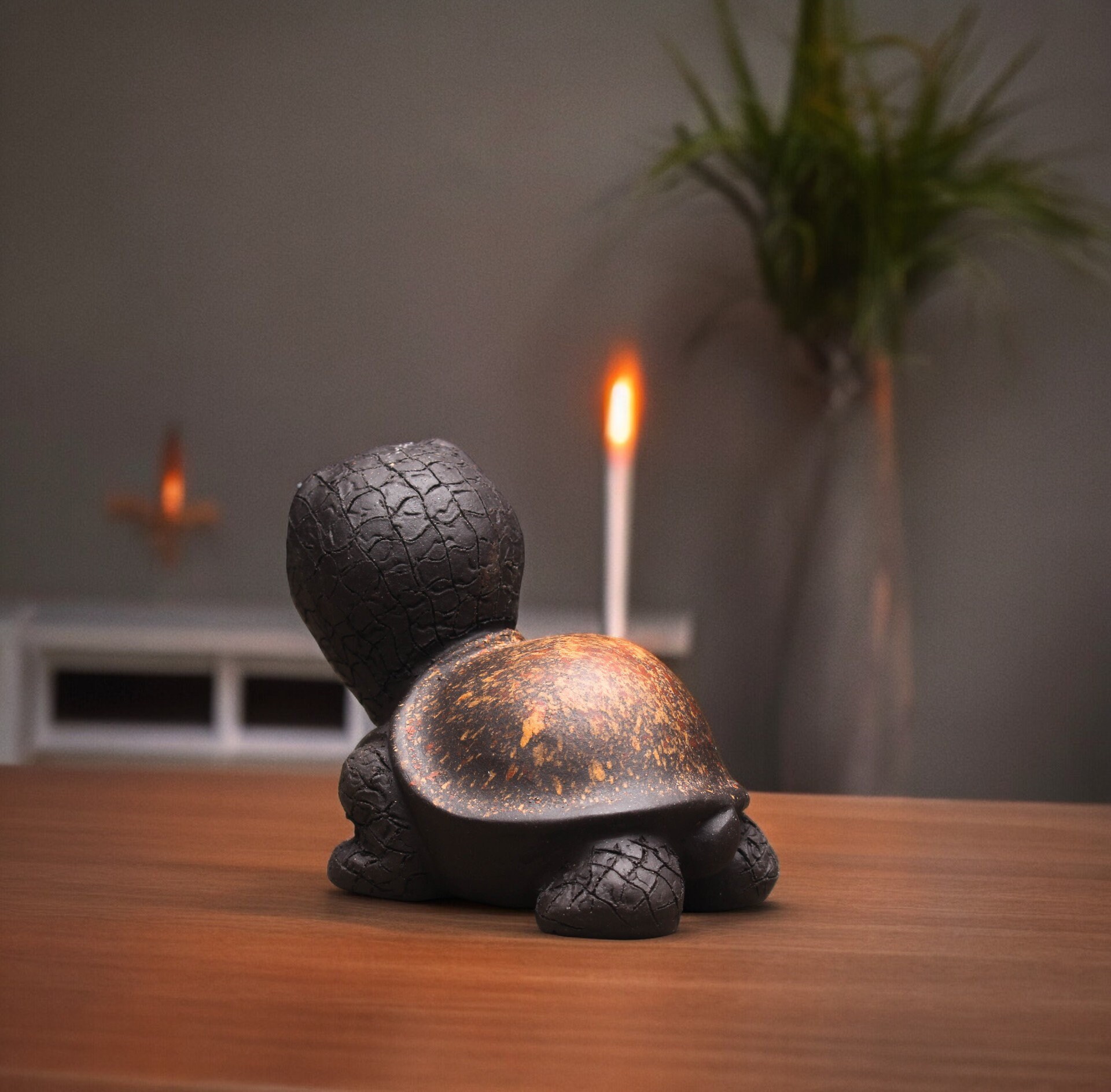 Happy Turtle Tea Pet Statue, Cute Zisha Turtle Statue, Little Turtle ...