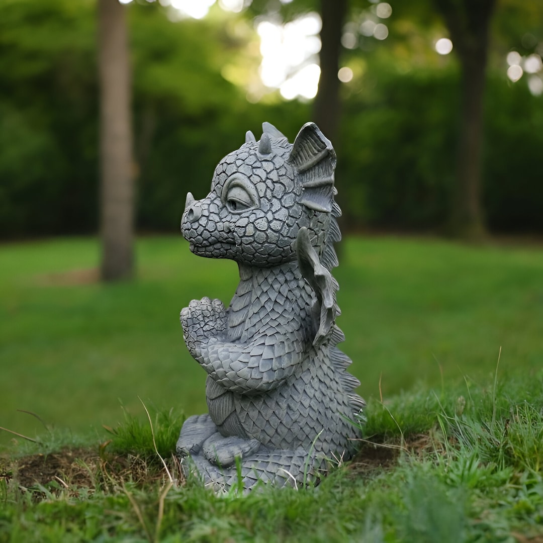 Peaceful Dragon Statue, the Perfect Cute Dragon Statu, Little Dragon ...