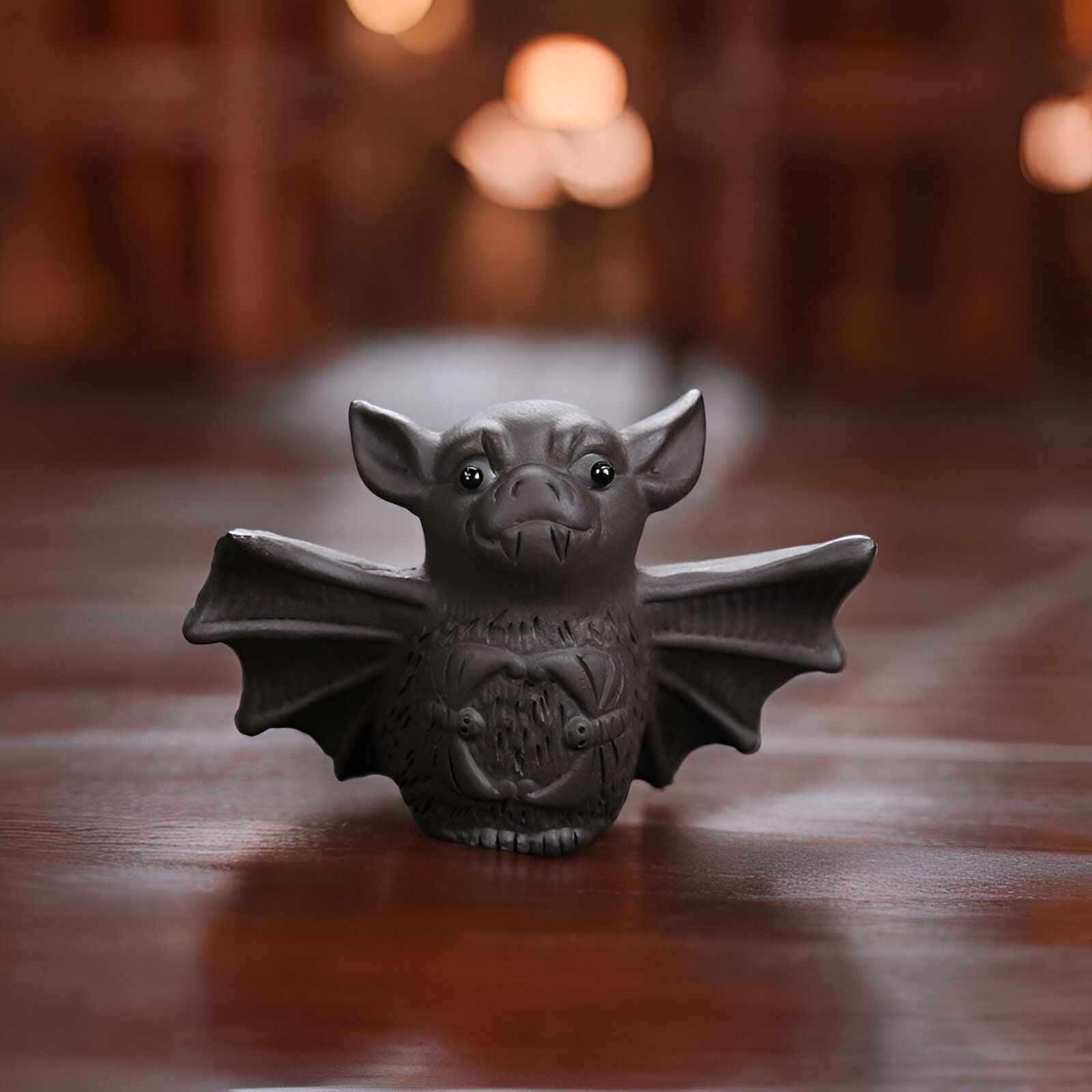 Zisha Clay Bat Statue: Chinese Blessing Symbol, Home Garden Decor - Etsy