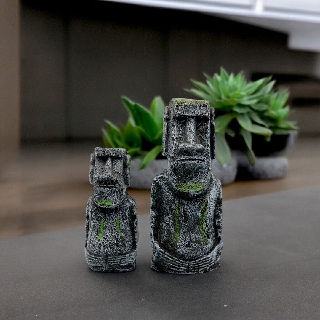 Resin Moai Statue: Easter Island Head, Home & Garden Decor - Etsy