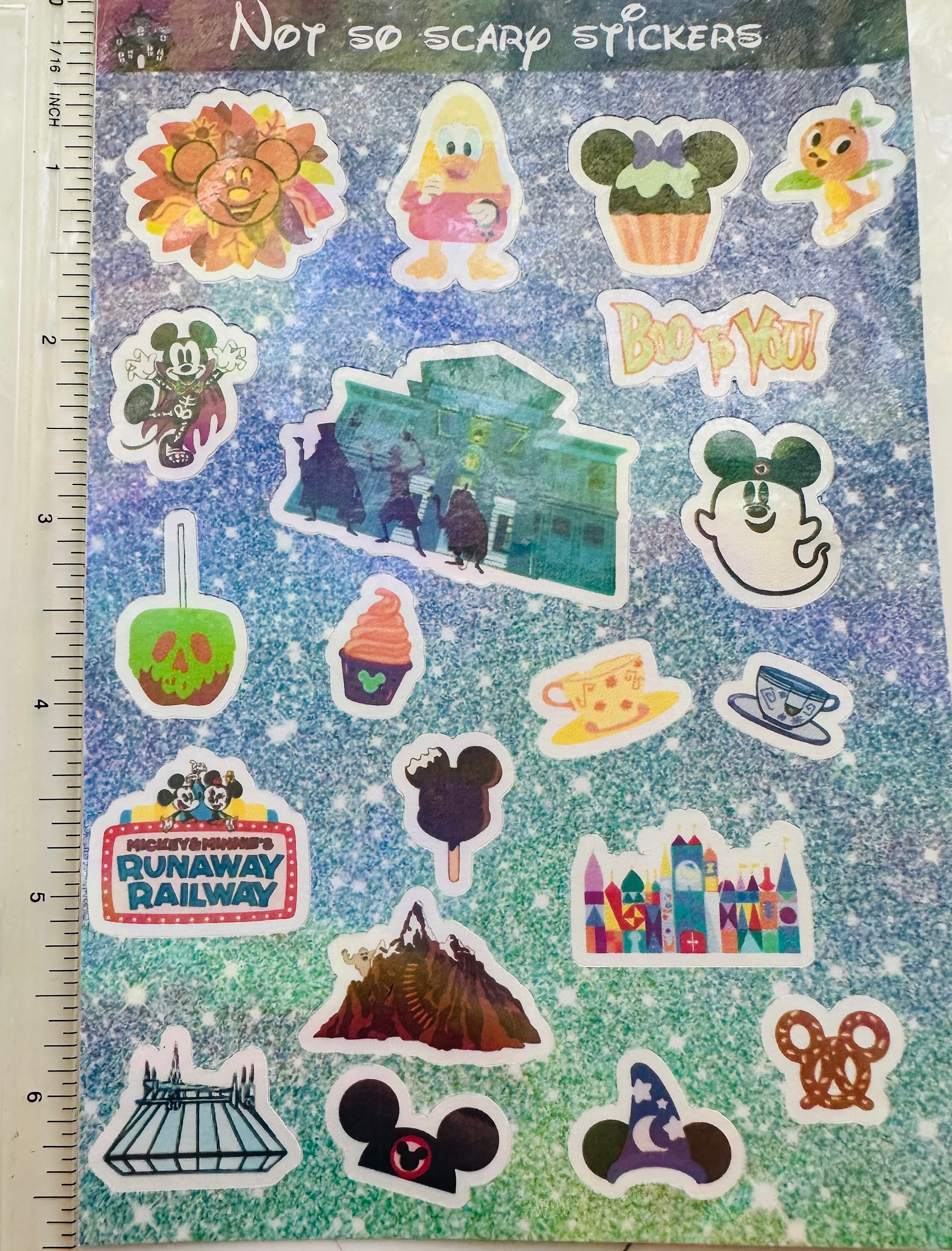 Disney Theme Park Planning Halloween Party MNSSHP Stickers for Happy ...