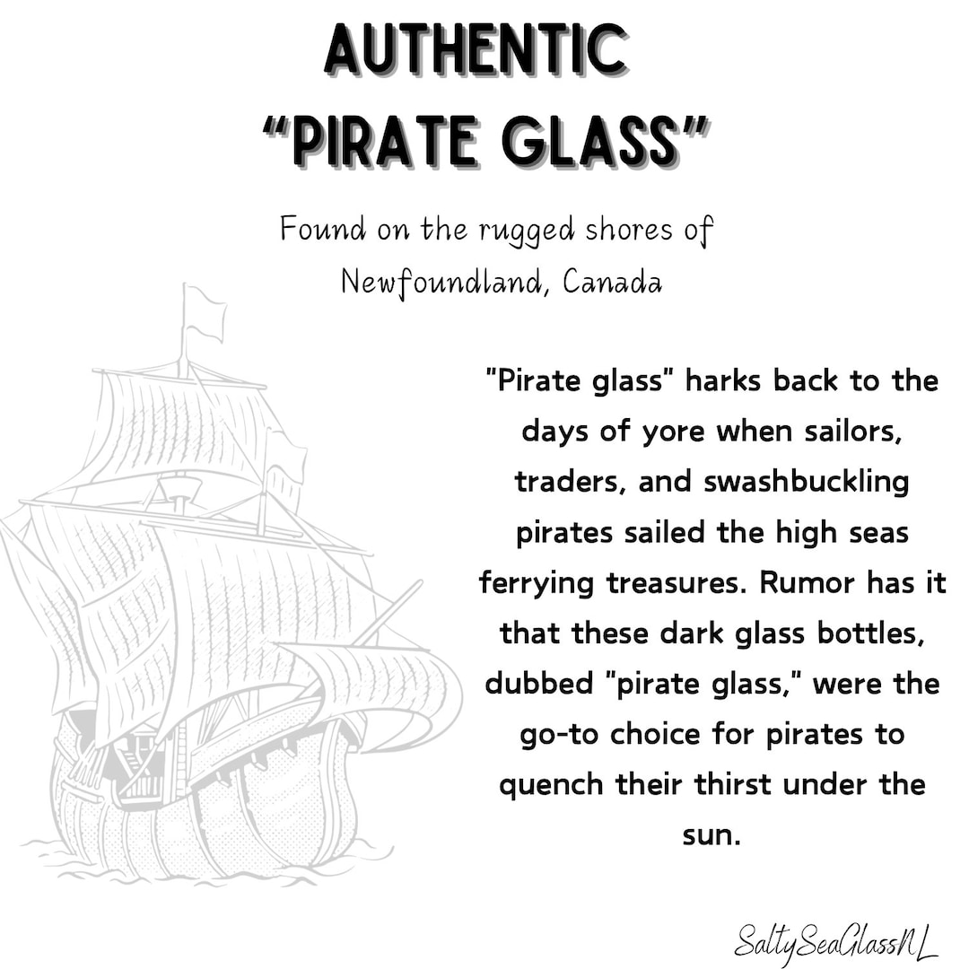 Authentic Black Sea Glass (pirates Glass) - Found in Newfoundland - Etsy