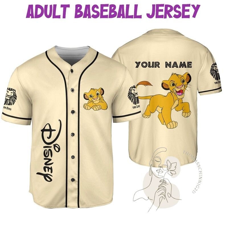 Disney The Lion King Baby Simba , Disney Simba Jersey, And Number ...