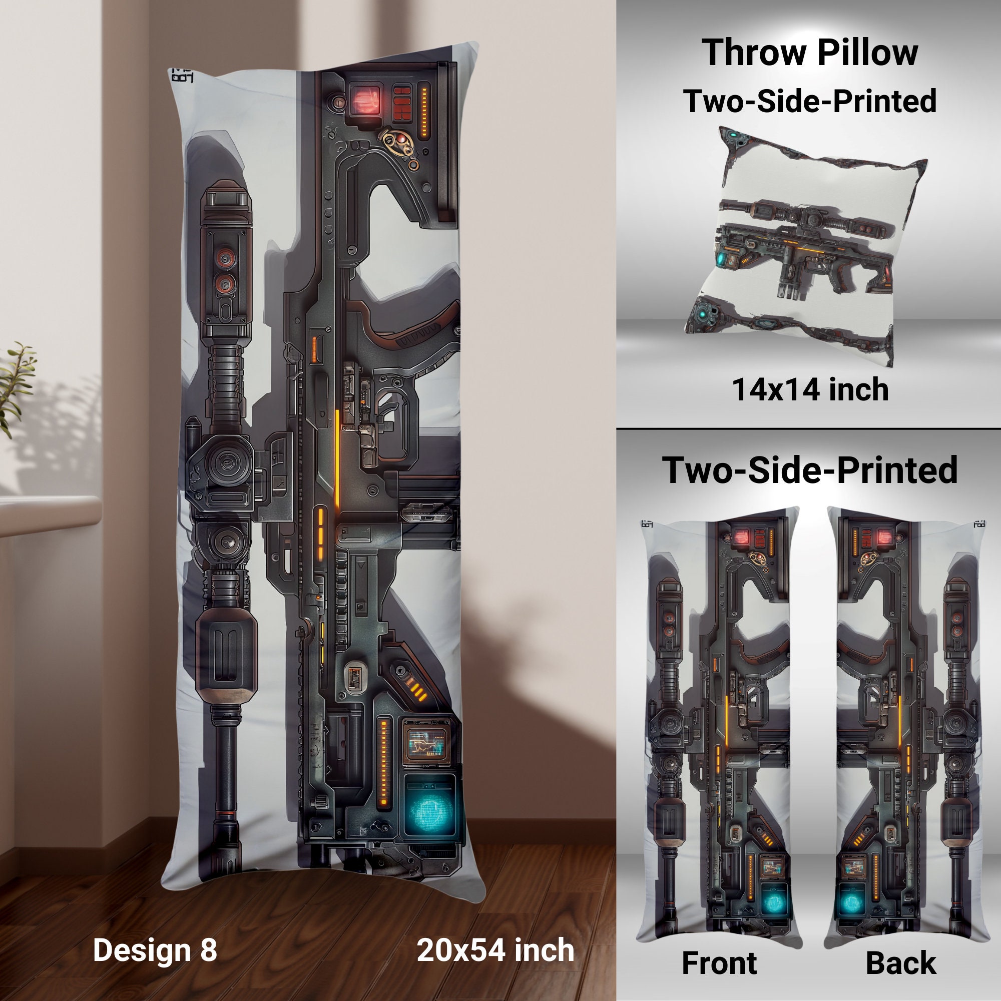 Dakimakura Body Pillowcase Cyberpunk Art, Full Body Pillow Cover ...