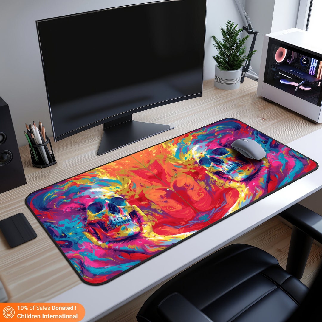 Work Gaming Home Office Memento Mori Art Gaming Keyboard XL Gifts for ...