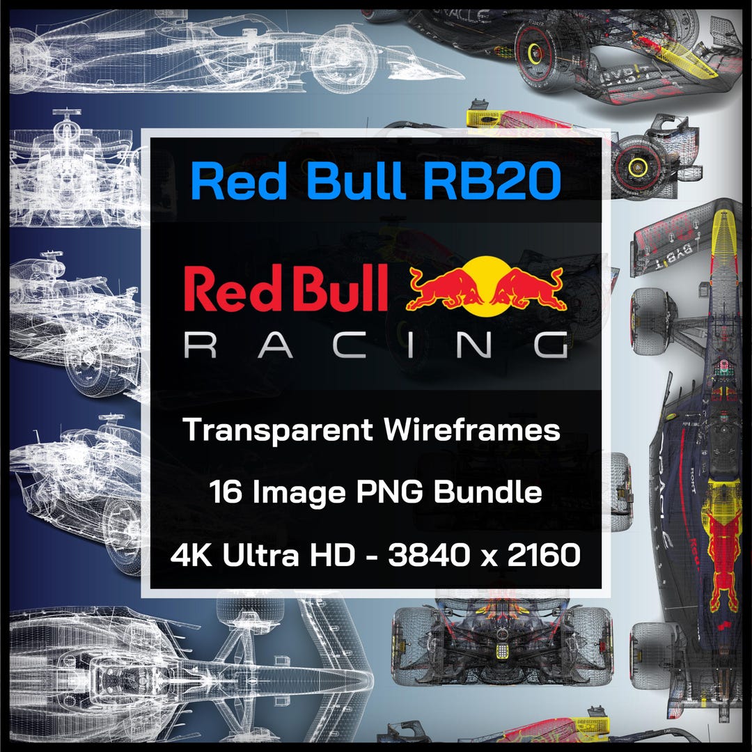Red Bull RB20 Bundle 16 Downloads in 1, F1, Max Verstappen, Sergio ...