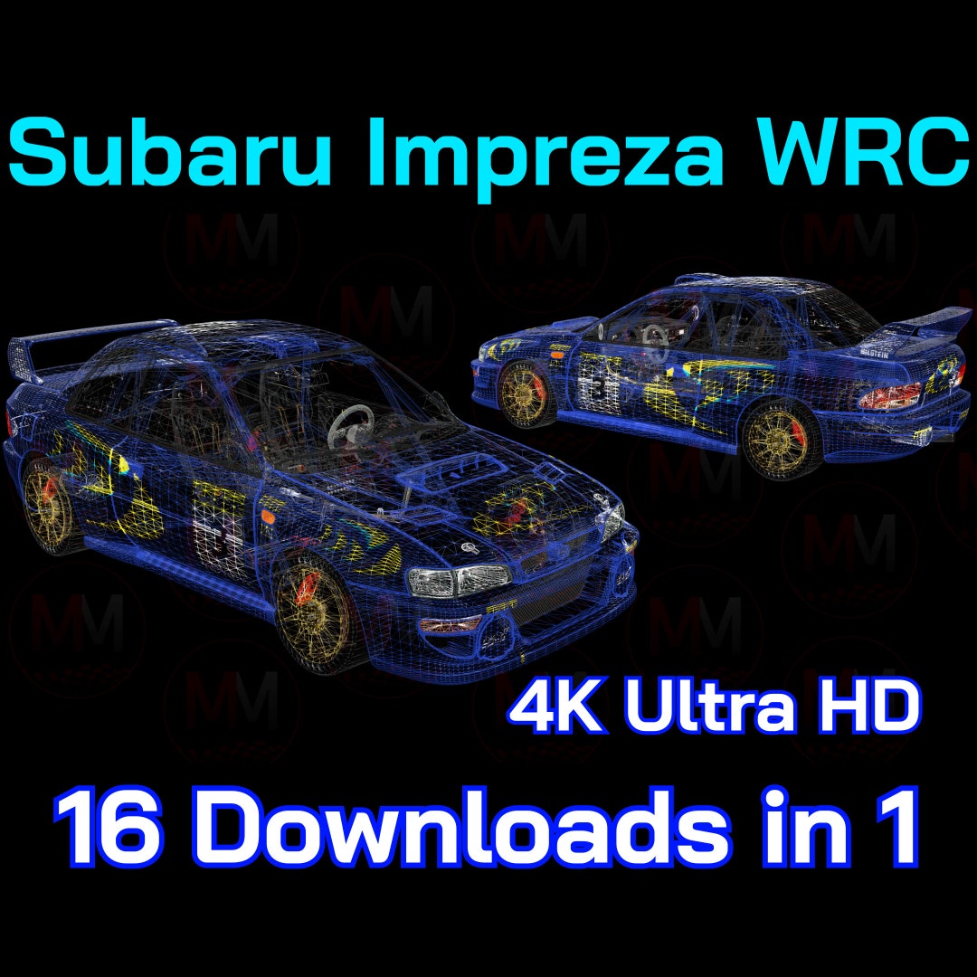 Subaru Impreza WRC 16 Downloads in 1, Rally, WRC, Ultra HD 4K, Wall Art ...
