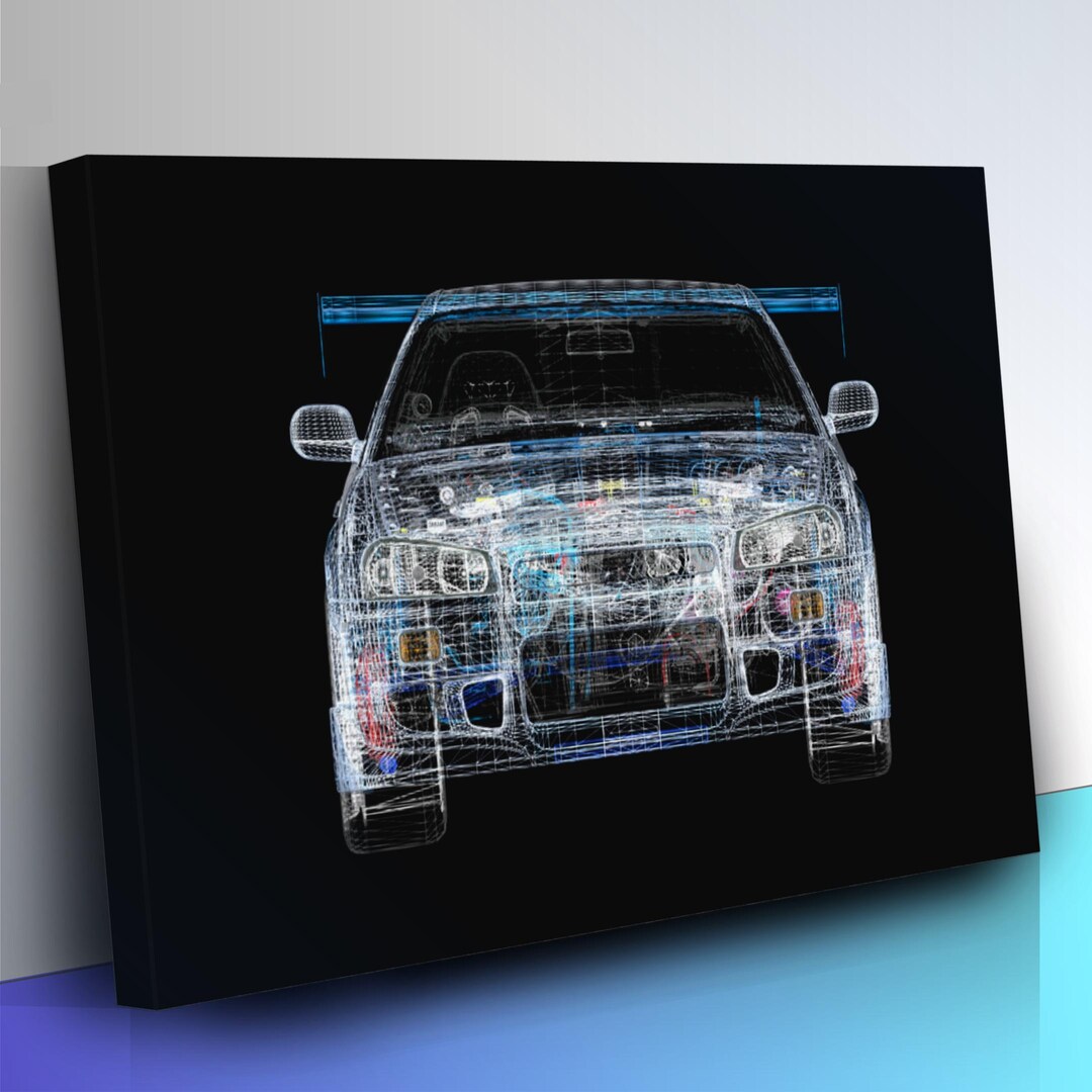 Fast and Furious Gift for Mechanic Wall Art Nissan Skyline Paul Walker ...