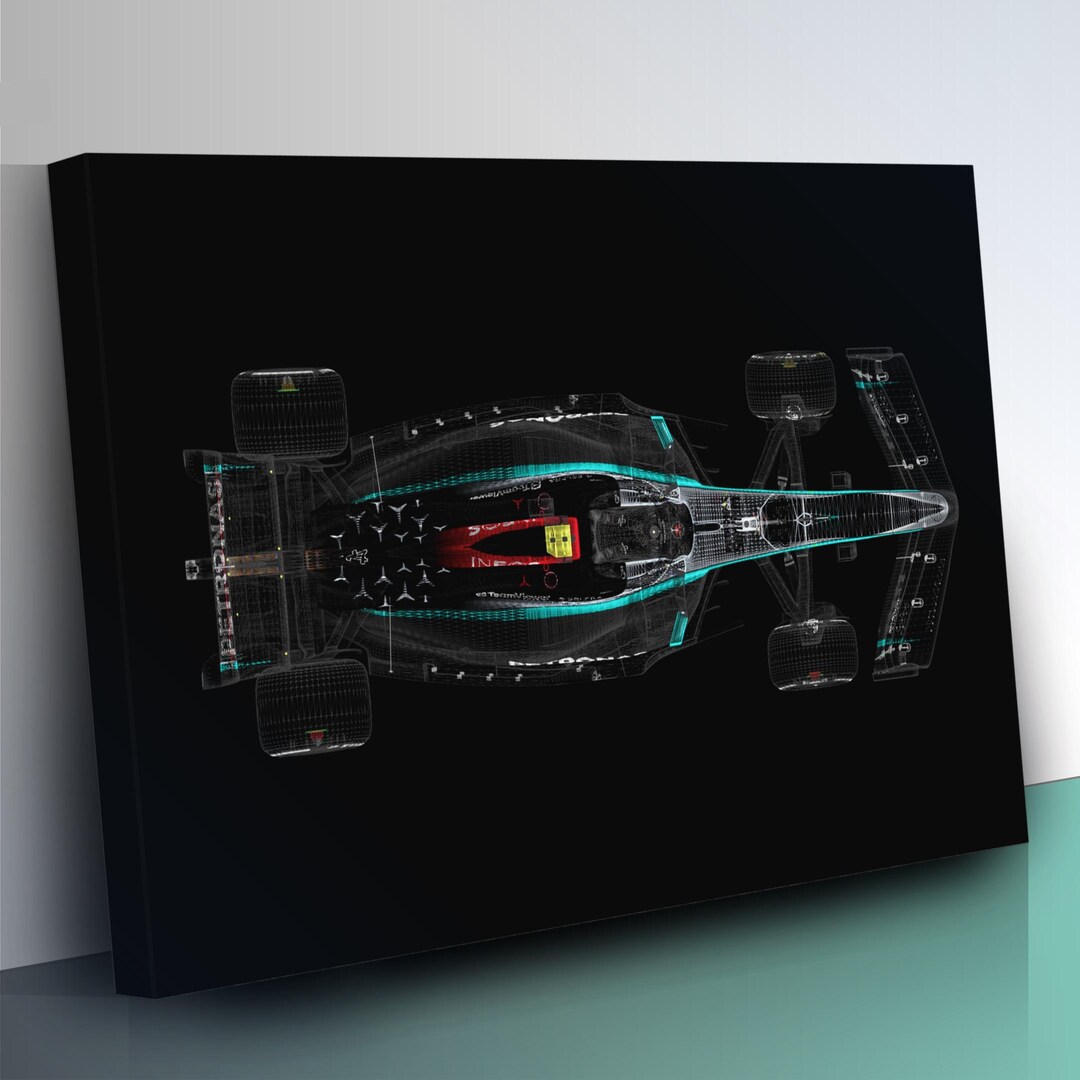 Mercedes F1 Car Wall Art George Russell Gift Formula 1 Fan Gift for ...