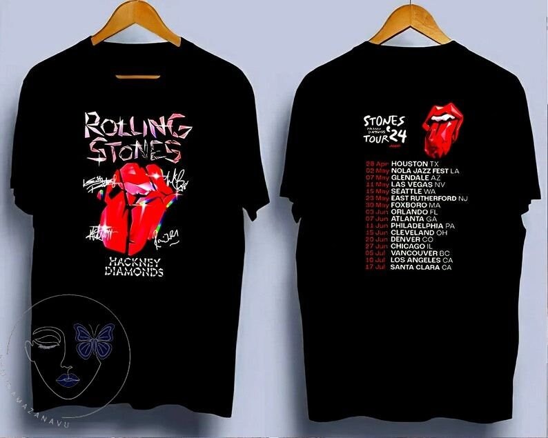 The Rolling Stones Hackney Diamonds Tour 2024 Schedule List 2 Sided 6115