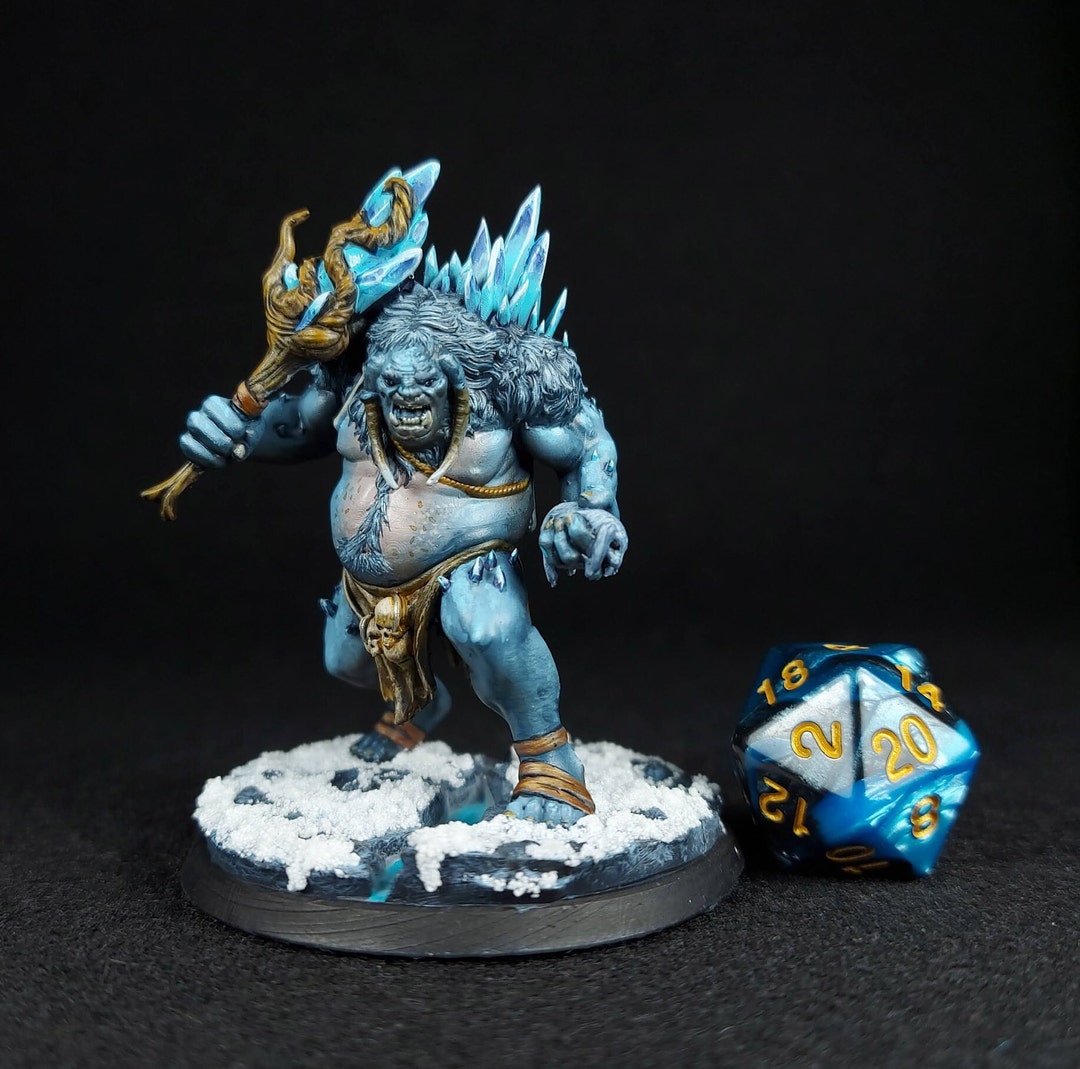 Ice Troll Painted Miniature Dungeons and Dragons Dnd RPG - Etsy