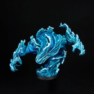 Set of Four Elementals earth, Fire, Air, Water Hand Painted Miniatures ...