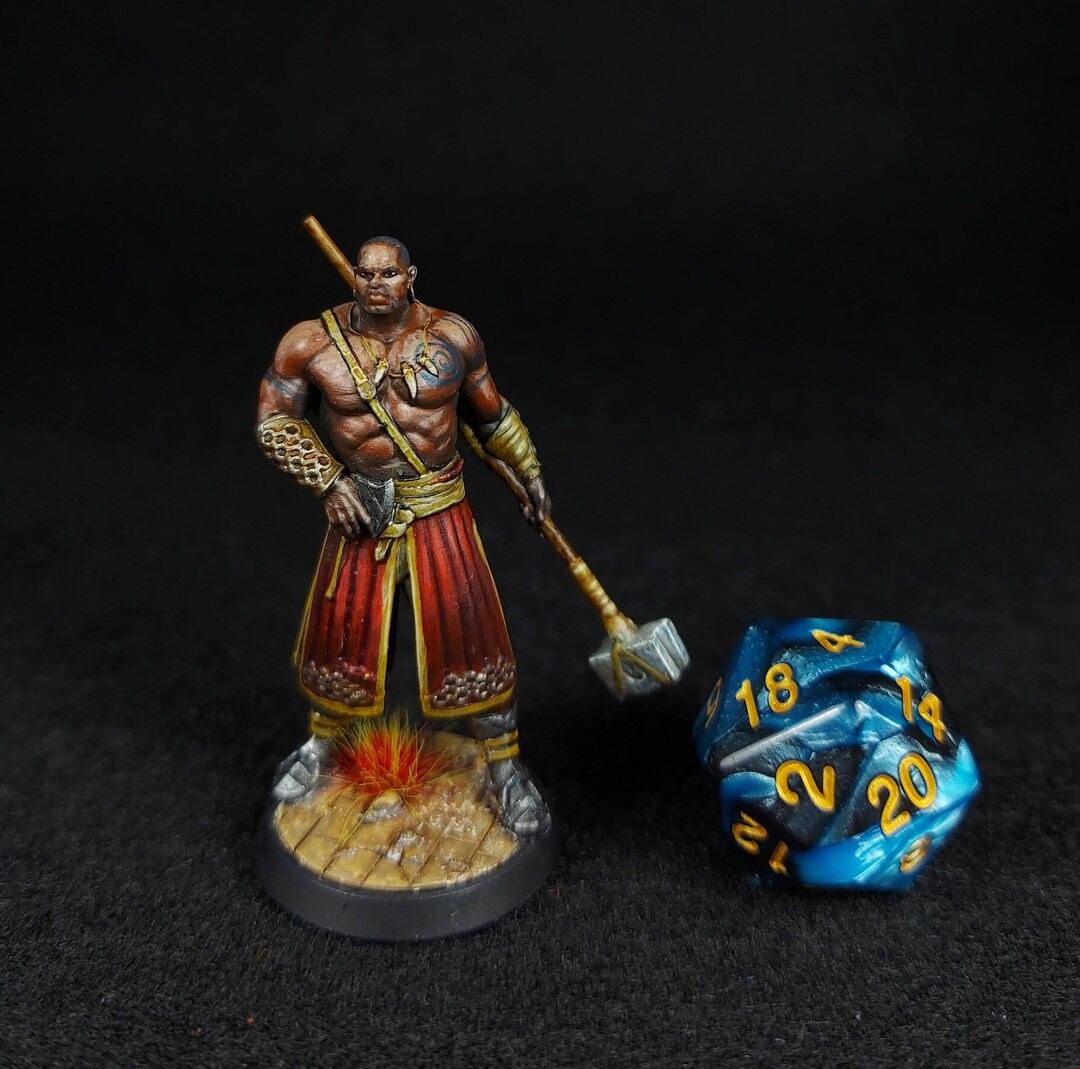 Human Barbarian Painted Miniature Dungeons and Dragons Dnd RPG - Etsy