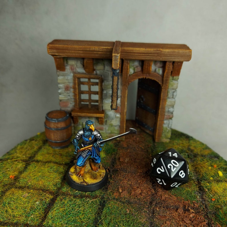 Male Kenku crow Fighter Hand Painted Miniature Dungeon and Dragons, RPG ...