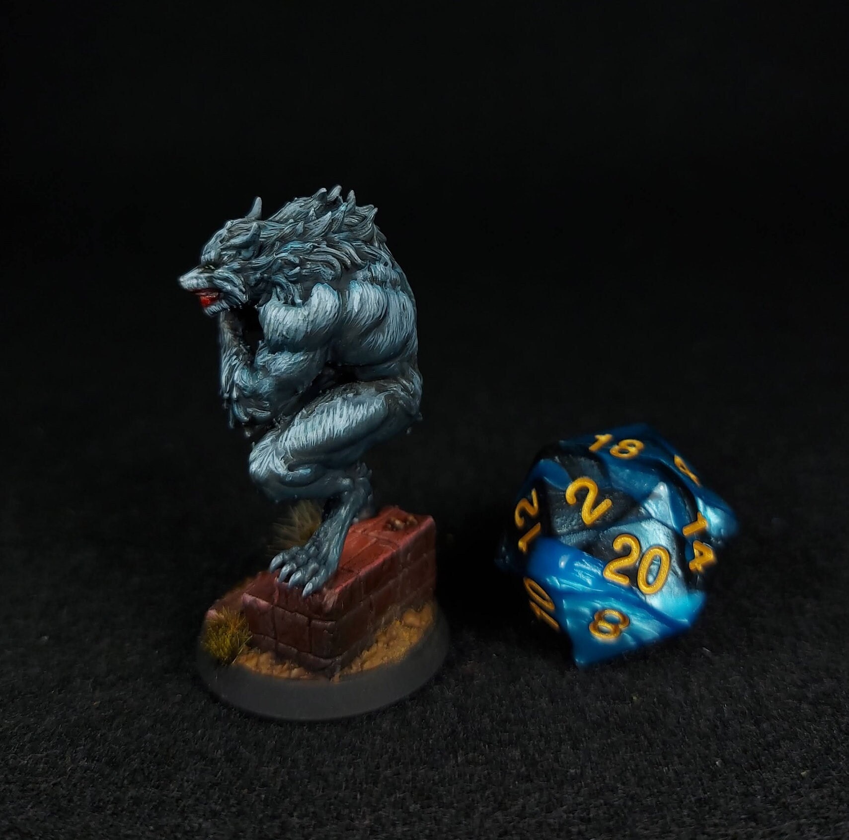 Werewolf Painted Miniatures Dungeons and Dragons Dnd RPG - Etsy