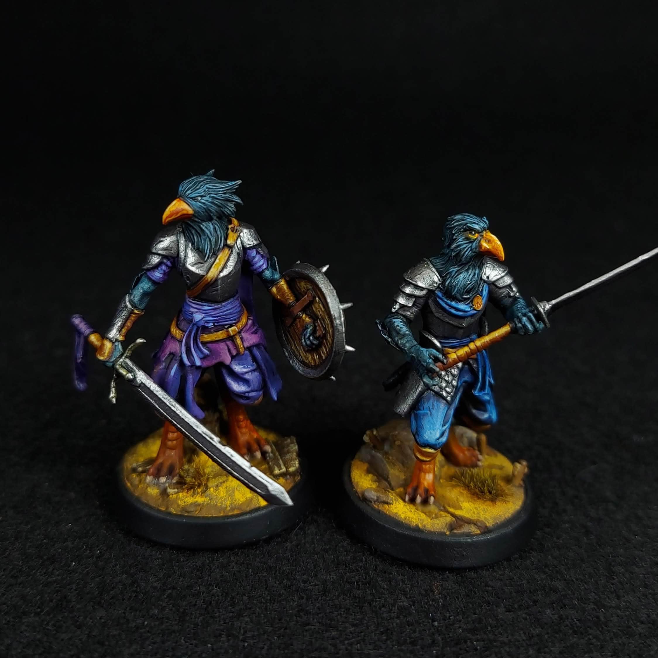 Male Kenku crow Fighter Hand Painted Miniature Dungeon and Dragons, RPG ...