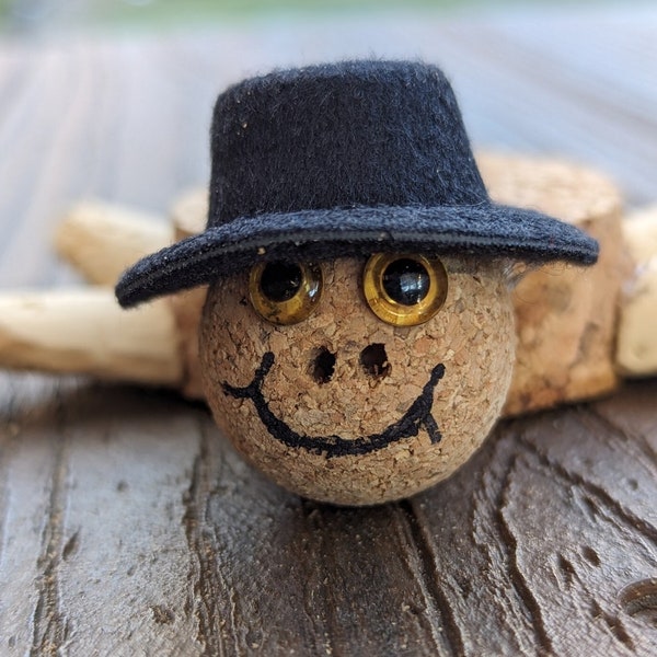 White Tail Rooster Cork Critters Creatures Handmade Gift Desktop ...