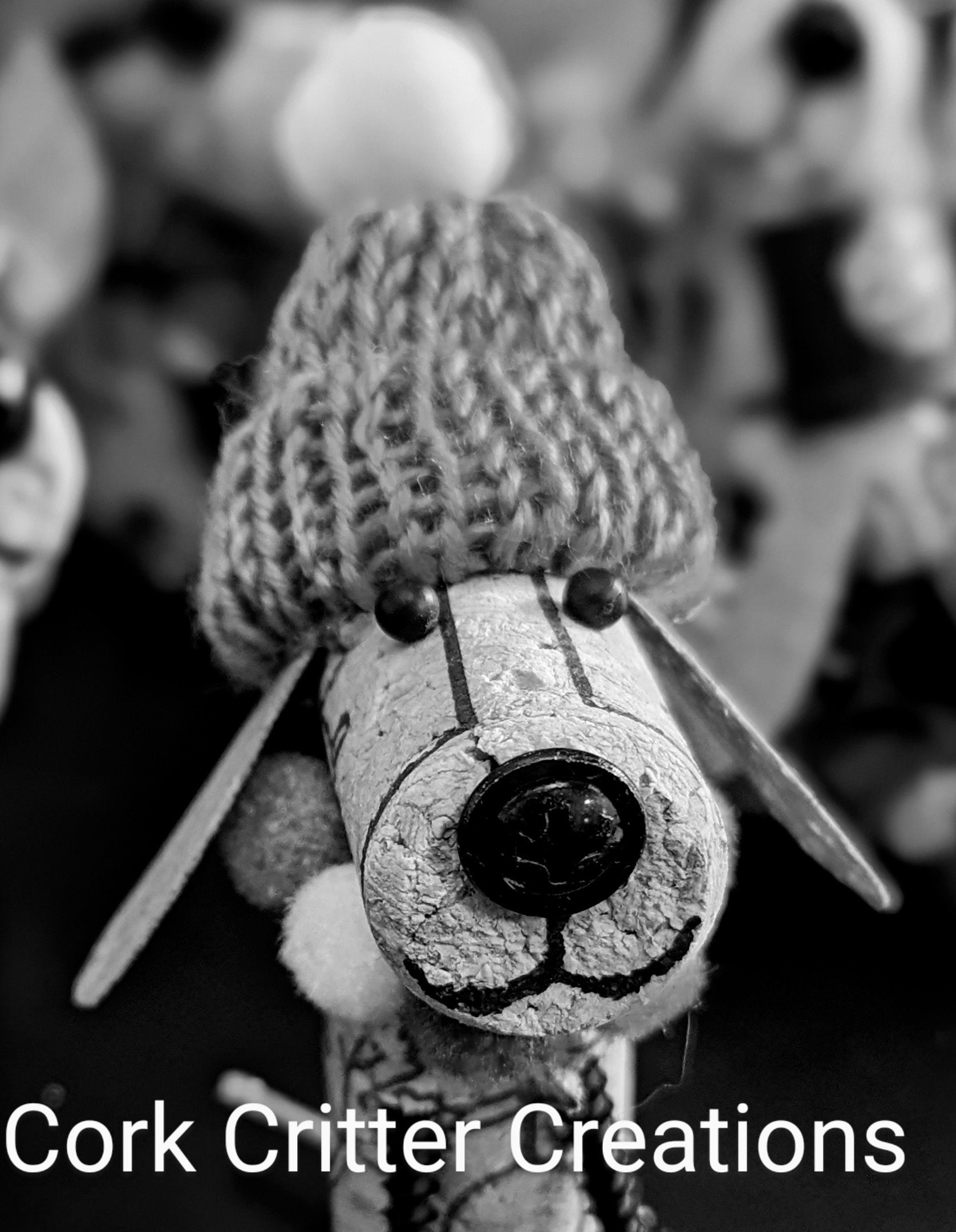 White Tail Rooster Cork Critters Creatures Handmade Gift Desktop ...