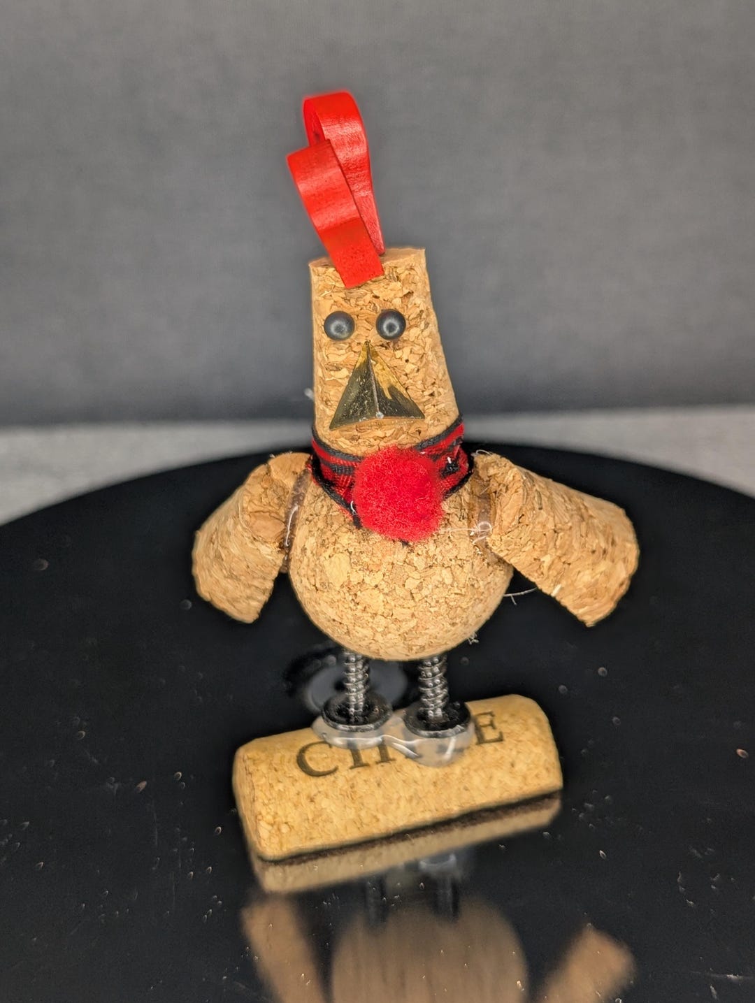 Handmade Cork Rooster Chicken Cork Critter - Etsy