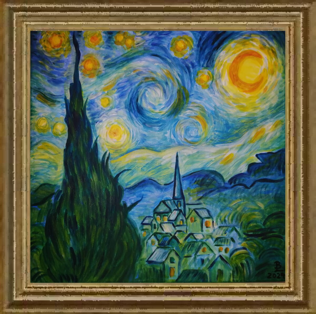 Vincent Van Gogh starry Night, the Starry Night / Canvas on High ...