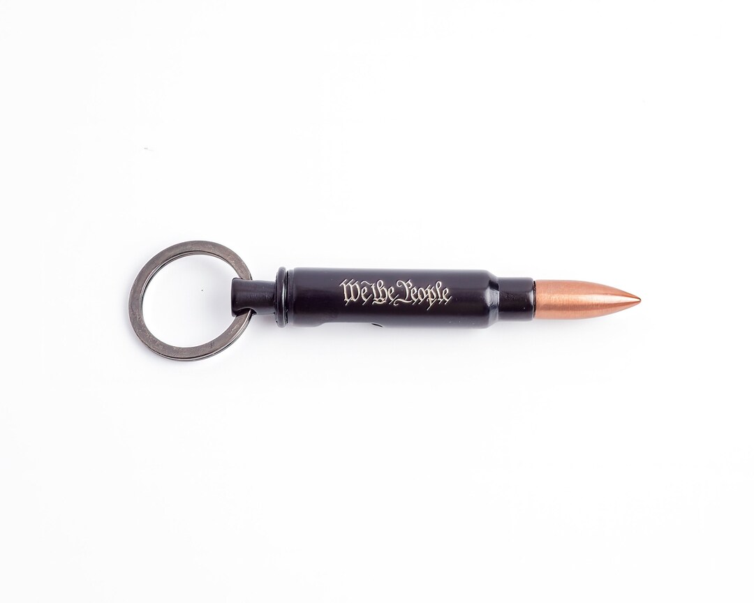 We the People Bullet Keychain Patriotic Engraved Bottle Opener, Handy ...