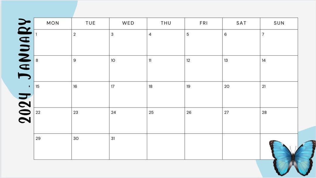 Printable Butterfly Planner, Digital Planner, iPad Planner, - Etsy