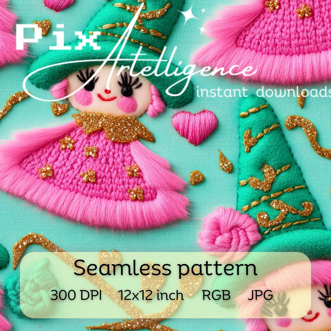 Wicked Seamless Repeat Pattern Printing File, Fabric Sublimation ...