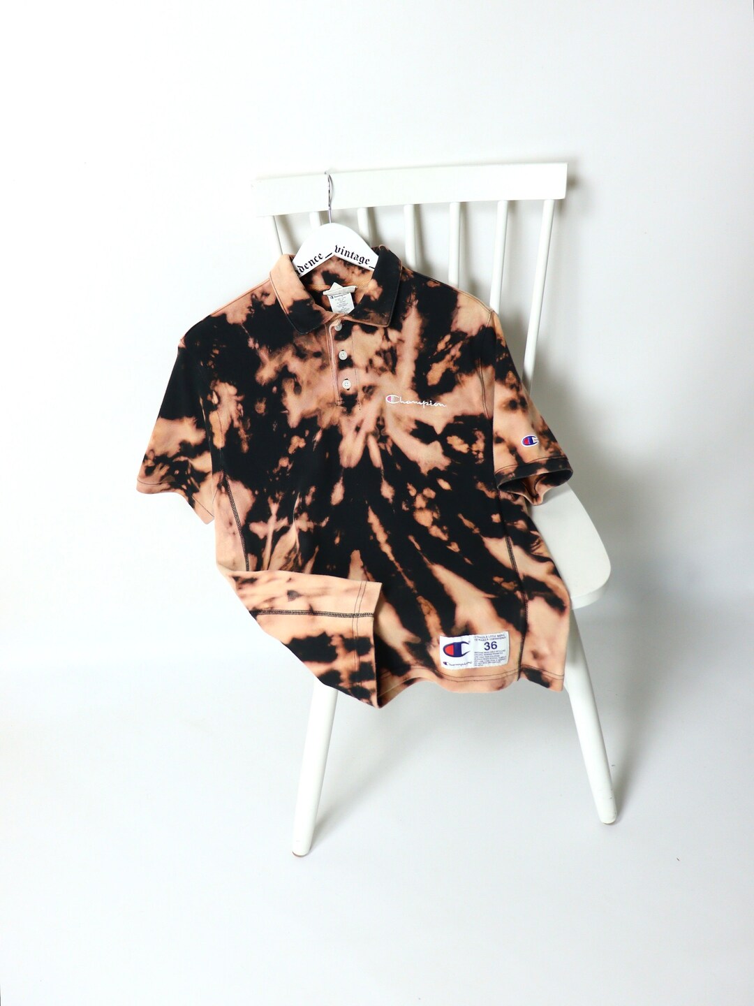 Vintage Champion Reverse Weave Polo T-shirt Mens Size S Embroidered ...