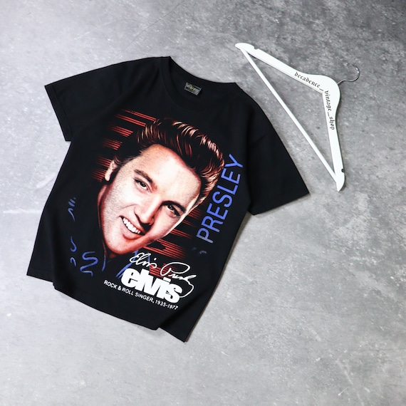 00s Vintage Elvis Presley T-shirt Mens Size XS-S Tee … - Gem