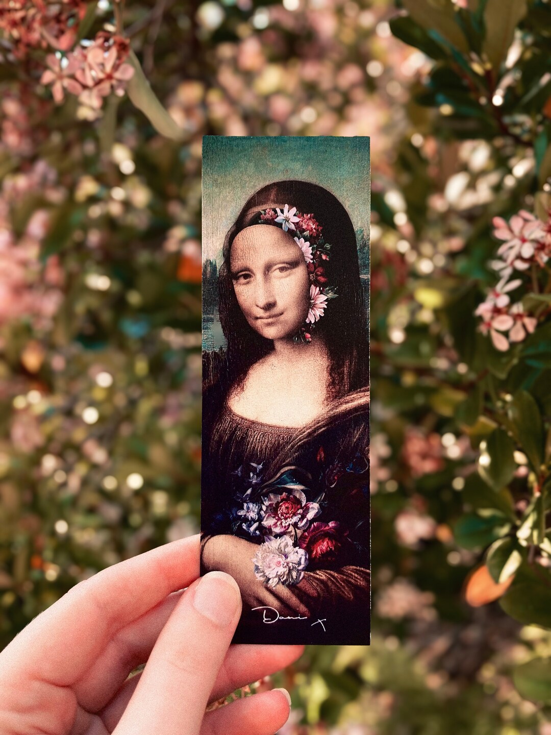 Mona Lisa Bookmark, Fine Art Book, Dark Academia, Gift for Art Teacher ...
