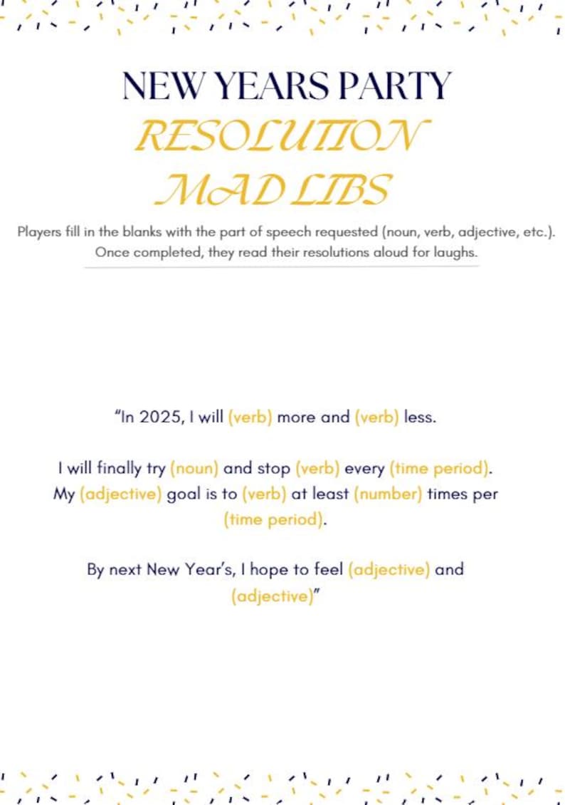 2025 New Year Printable Game Cards Bundle New Years Eve Party Games ...