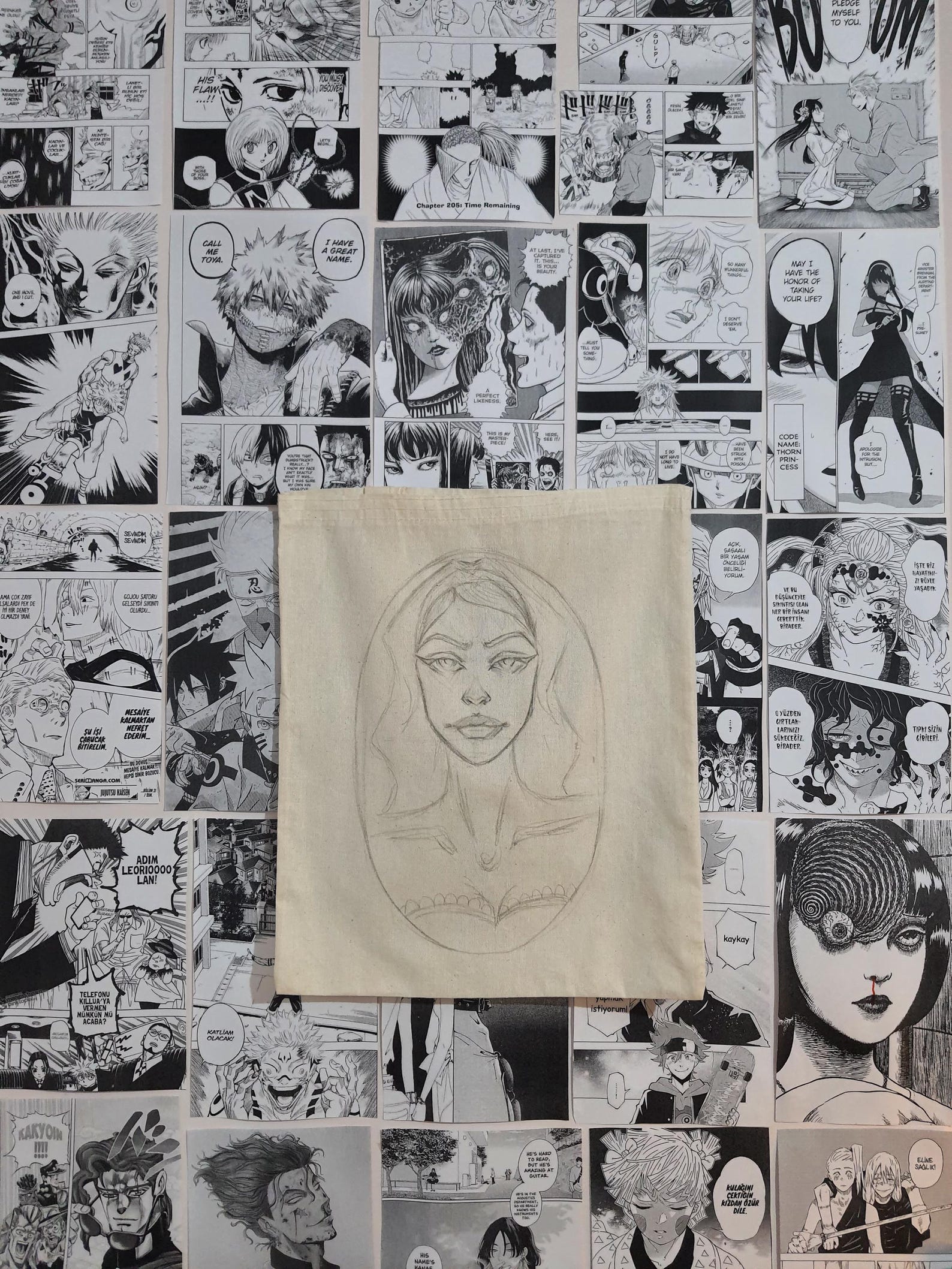Printable Manga Wallpaper, DIY Anime Wall Art – Manga Digital Download ...