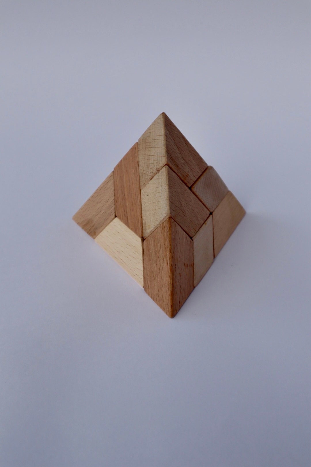 Wooden Puzzle Pyramid - Etsy