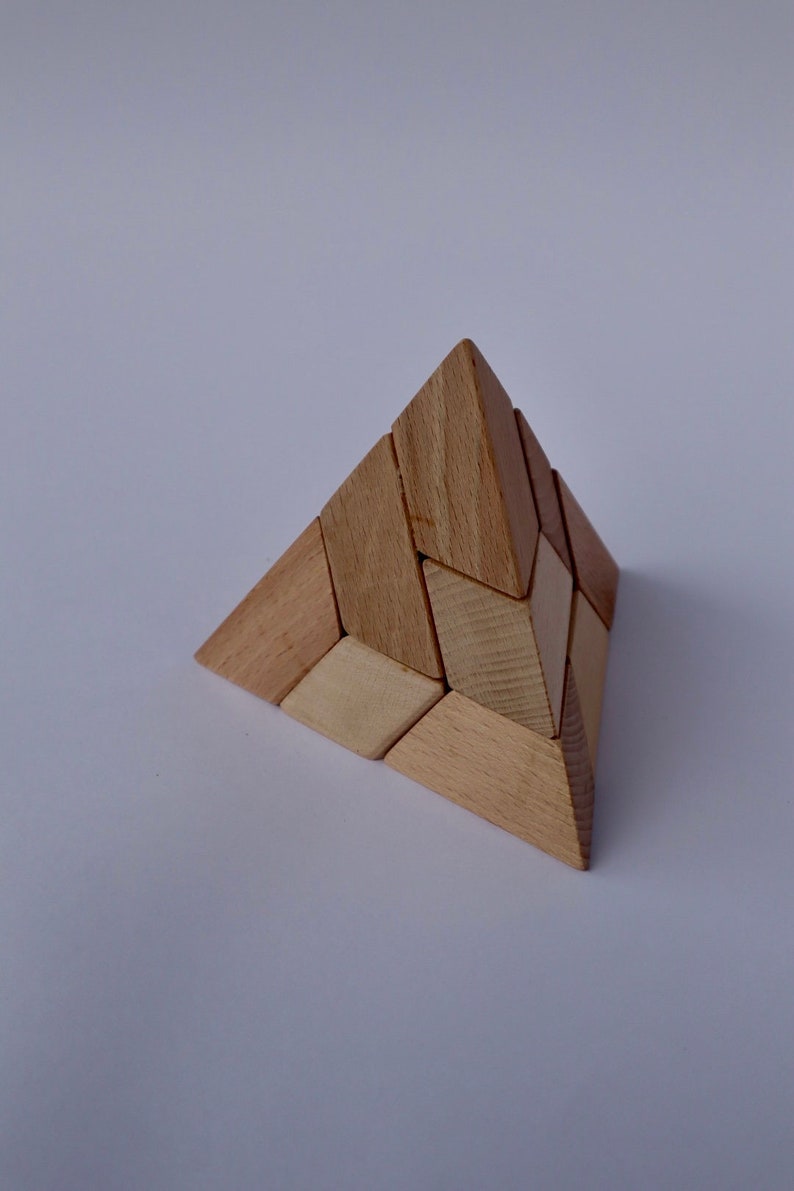 Wooden Puzzle Pyramid - Etsy