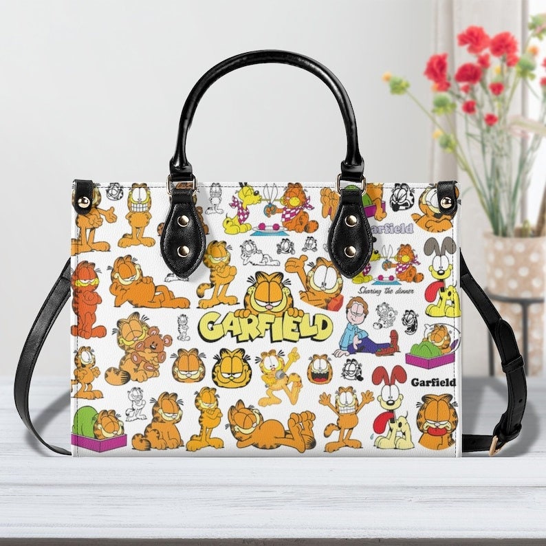 Garfield Leather bag Handbag, Custom Leather Bag sold by Gold Romanian ...